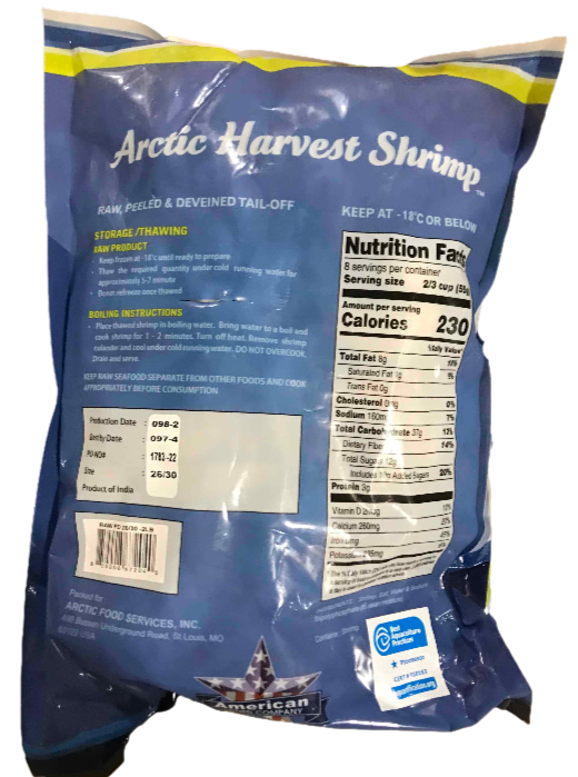 PND IQF Shrimp – Arctic Food Services